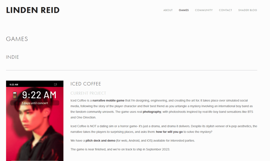 Game Dev Portfolio Guide – Linden Reid